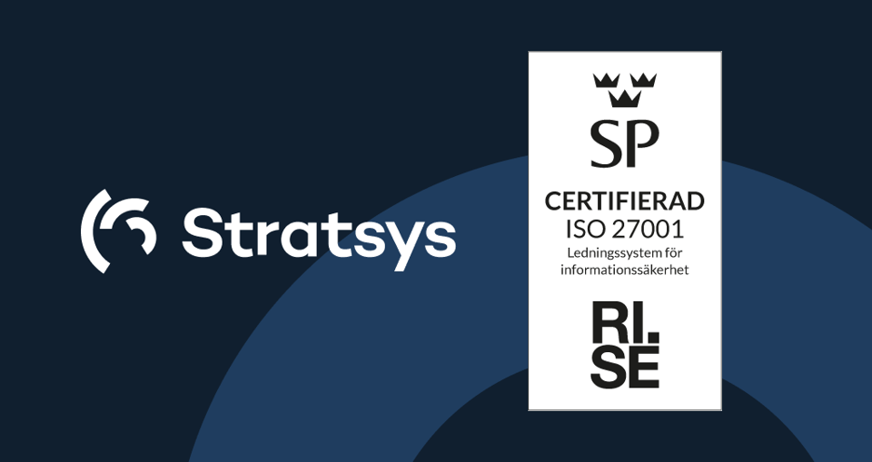 Stratsys erhåller ISO 27001-certifiering på rekordtid