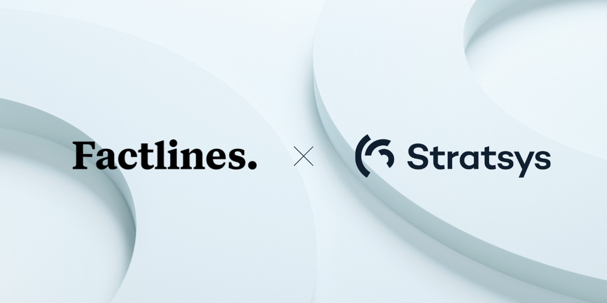 Stratsys og Factlines i nytt partnerskap for skarpere bærekraftsrapportering