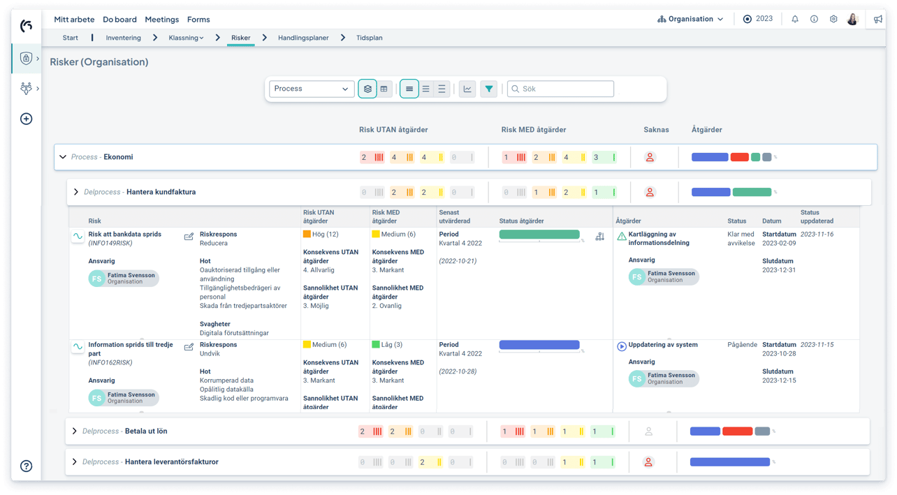 Ny produktversion för Informationssäkerhet (2023Q4)