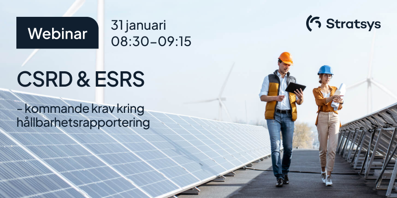 CSRD & ESRS - kommande krav kring hållbarhetsrapportering - Stratsys