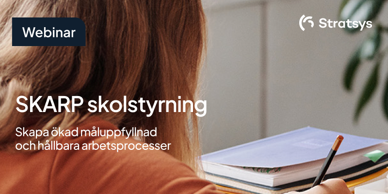 SKARP skolstyrning - Stratsys webinar