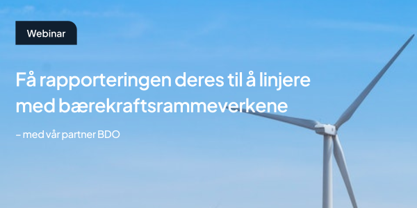 Få rapporteringen deres til å linjere med bærekraftsrammeverkene - Stratsys